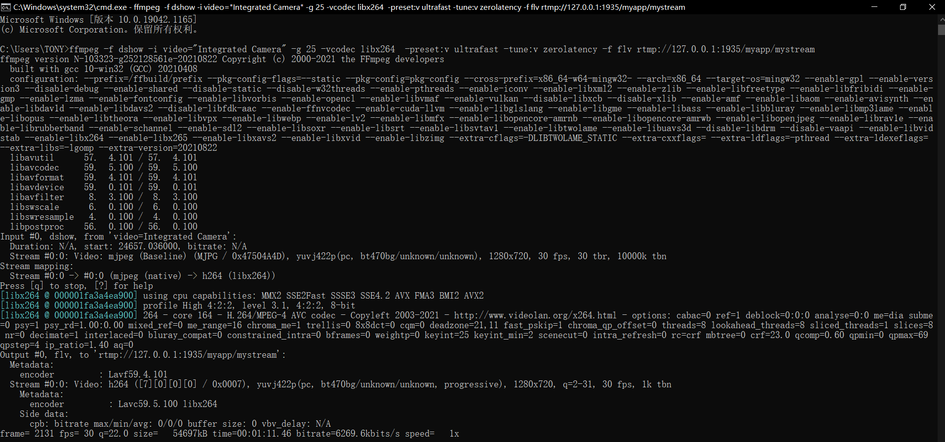 Windows下一站式搭建ffmpeg推流+nginx-http-flv-module直播拉流+FLV.js播放环境_windows nginx -flv flv.js vue-CSDN博客