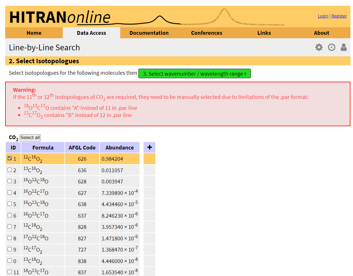 HITRAN数据库的获取-CSDN博客