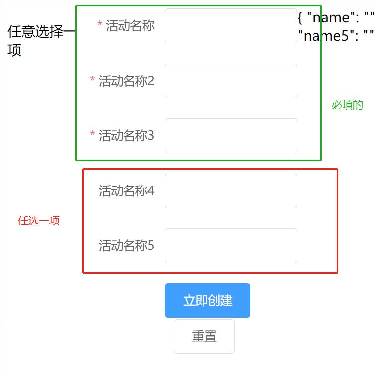 vue及elementui表单部分必填，部分任选一项填写_iview中form表单必填任填一个-CSDN博客