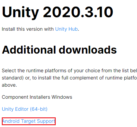 UnityHub安装Unity+Android模块失败_unity下不了android-CSDN博客