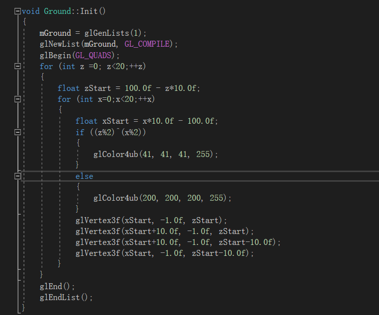 【openGL2021版】创建地板图层_使用opengl绘制一个基本的地面-CSDN博客