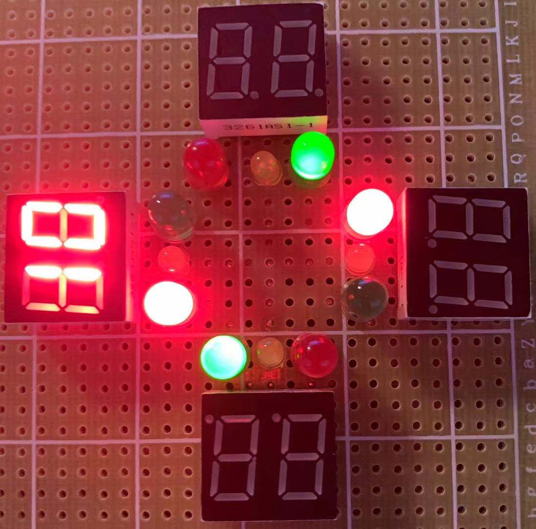 基于51单片机设计的交通灯_74hc573le引脚89c51-CSDN博客