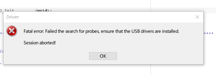 iar: Failed the search for probes,ensure that the USB drives are installed-CSDN博客