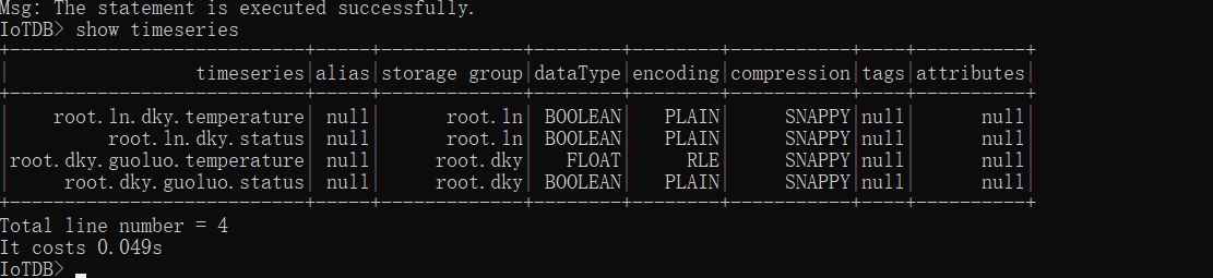 iotdb的常规DML操作-3_iotdb启动和关闭-CSDN博客