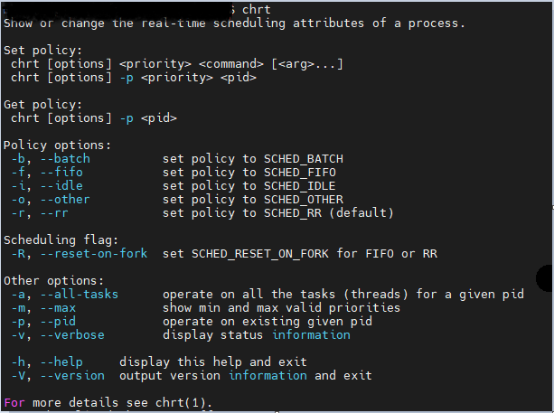 Linux 更改进程调度策略（chrt命令）_linux chrt-CSDN博客