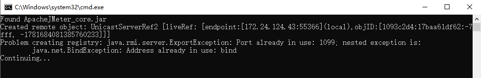 Jmeter搭建伪分布式时遇到的问题_problem creating registry: java.rmi.server.exporte-CSDN博客