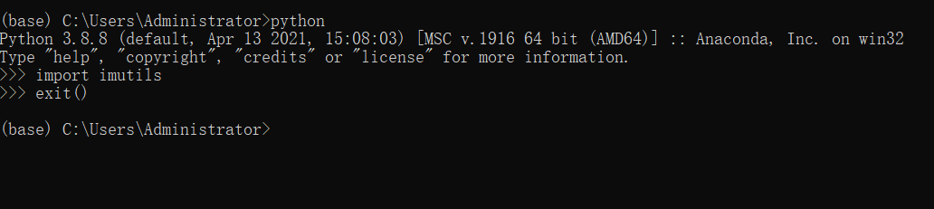 Windows10 下 anaconda 安装 imutils_conda下载imutils-CSDN博客