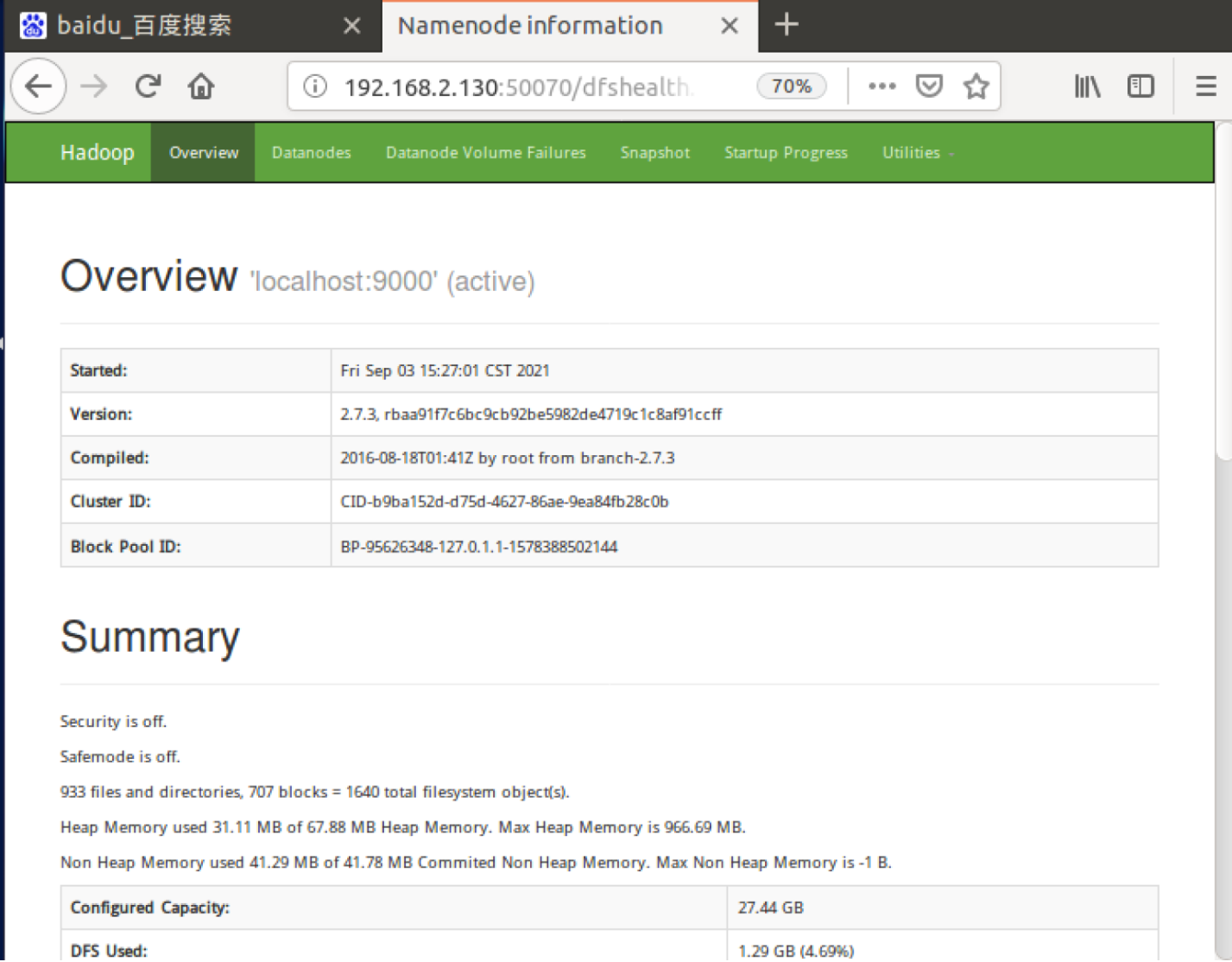 HDFS—Web页面操作_hdfs web界面_王小磊~的博客-CSDN博客