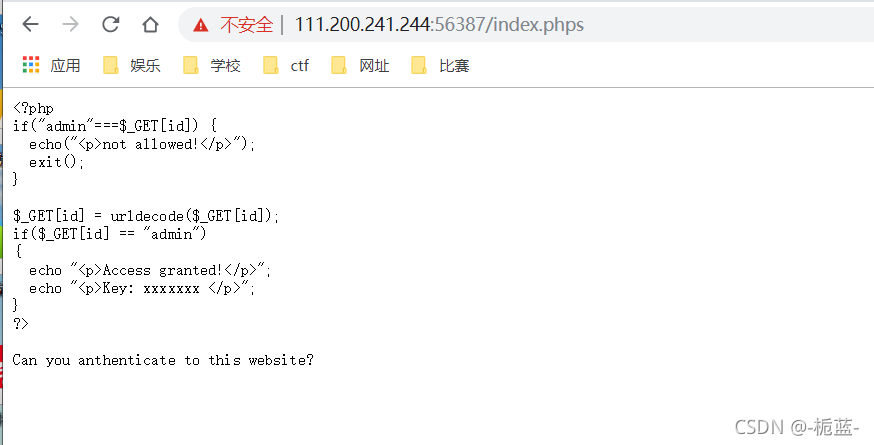 攻防世界(web Php2攻防世界 Web Php2 Csdn博客