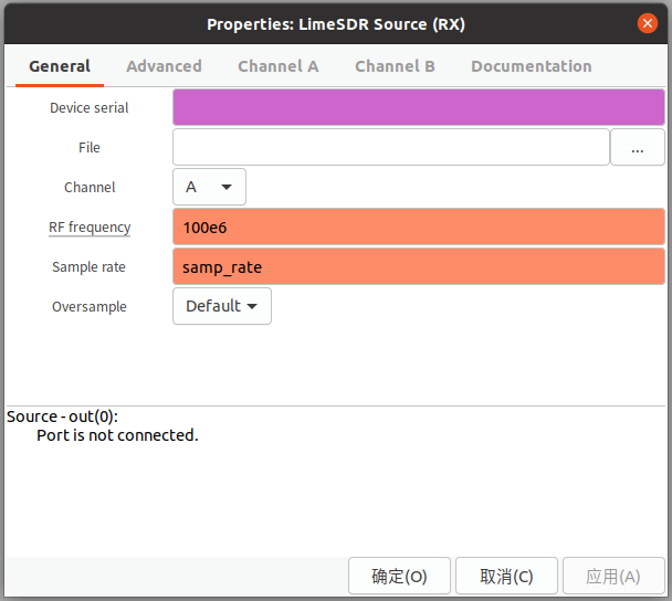 一起玩转GNU Radio：LimeSDR Source/Sink模块_gnuradio中somocom模块-CSDN博客