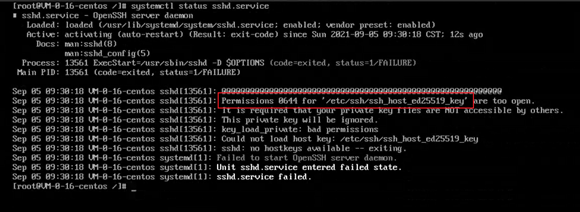 【Centos】sshd 无法启动（解决问题篇，附问题排查思路和解决方法）_unit sshd.service entered failed state-CSDN博客