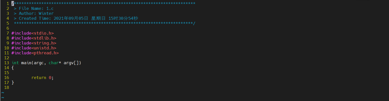 【c/c++学习】linux下vim自动在c文件插入文件头_vim中怎么自动生成c预言头文件-CSDN博客
