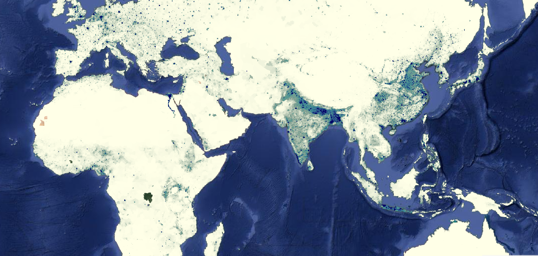 Google Earth Engine ——数据全解析专辑（世界第 4 版网格化人口 (GPWv4) 修订版30 弧秒1公里格网）人口数量和 ...