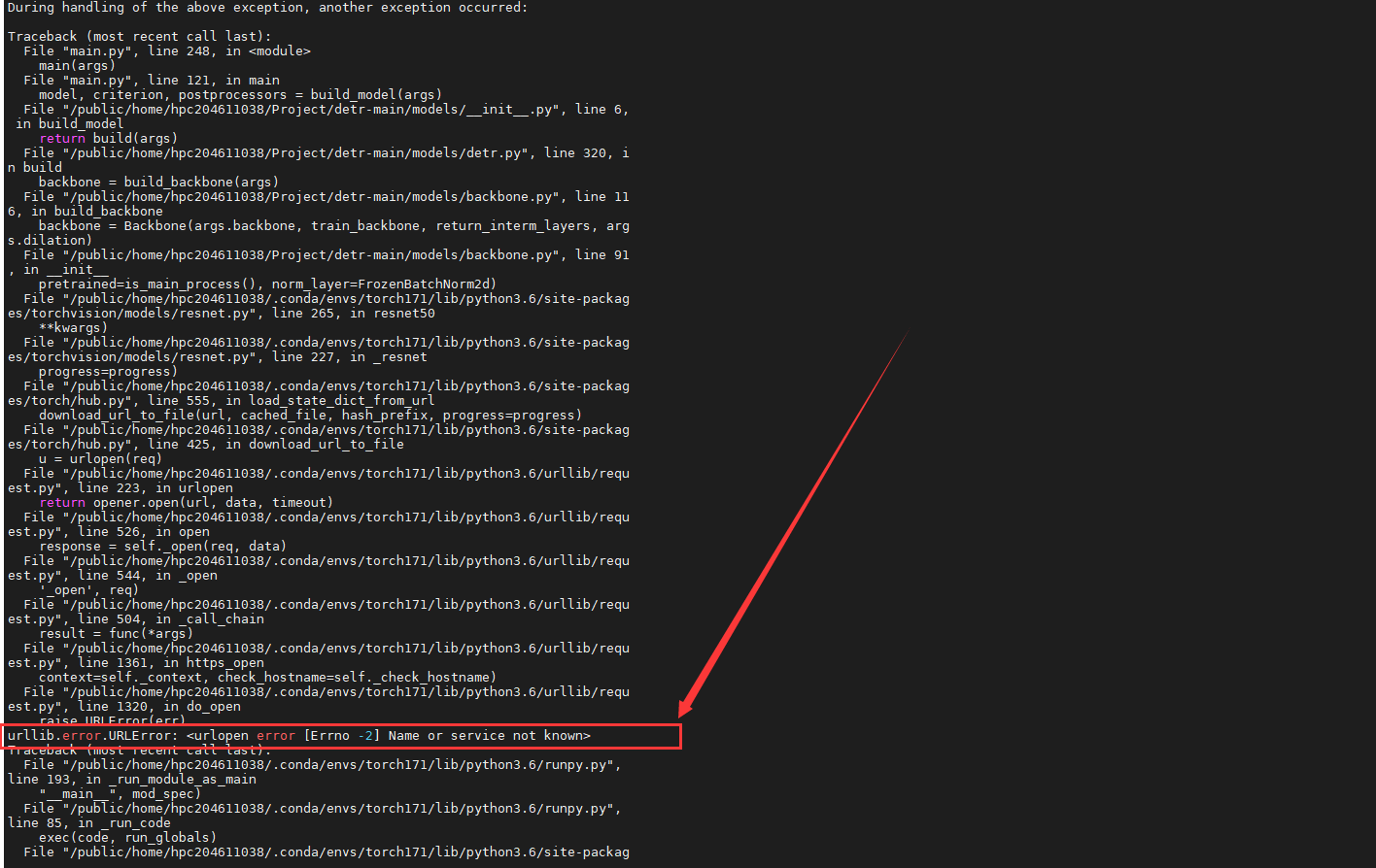 urllib.error.URLError: ＜urlopen error [Errno -2] Name or service not known＞_urllib.error.urlerror: