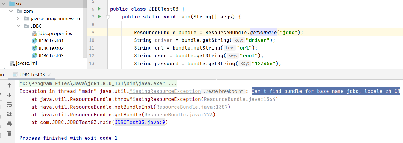 Can‘t Find Bundle For Base Name Jdbc Locale Zh Cn的解决方法 Can T Find Bundle For Base Name Jdbc Csdn博客