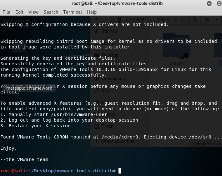 KALI中安装VMware Tools_kali安装vmtools命令-CSDN博客