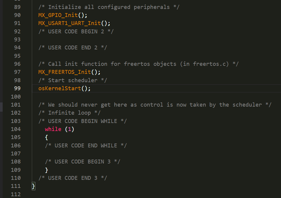 stm32cubeMX+FreeRTOS（4）—— main函数while循环_freertos main函数里的循环不起作用-CSDN博客