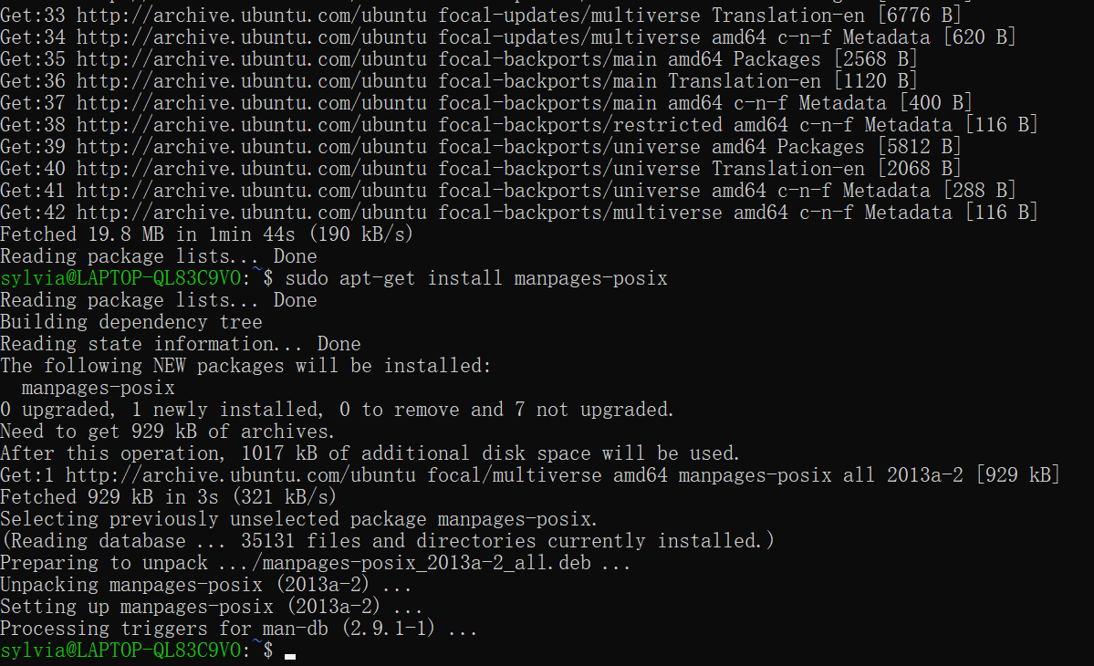 POSIX接口man手册下载安装失败 Unable to locate package manpages-posix-dev-CSDN博客