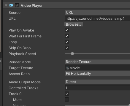 [Unity][安卓]VideoPlayer组件播放视频_unity videoplayer url_BuladeMian的博客-CSDN博客