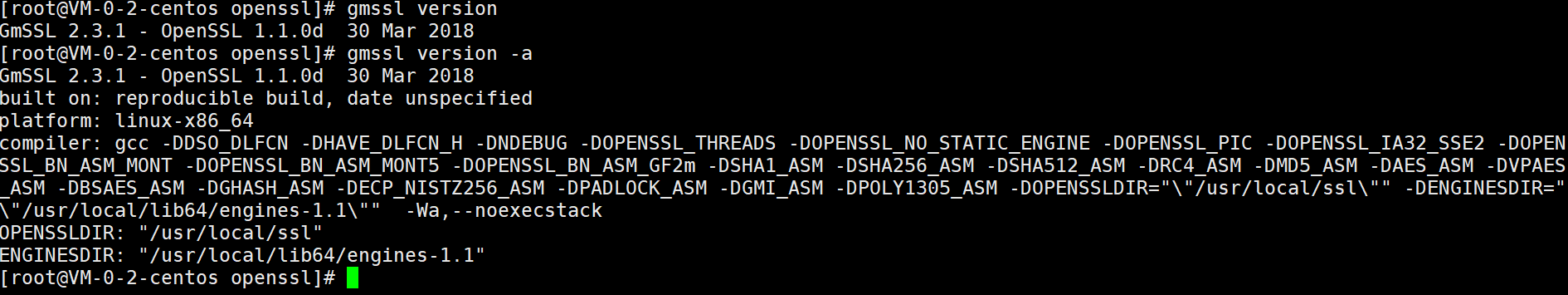 Linux笔记-Centos7编译安装GmSSL_centos7 安装libcrypto.so.1.1-CSDN博客
