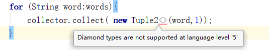 Diamond types are not supported at language level ‘5‘ 解决方法-CSDN博客