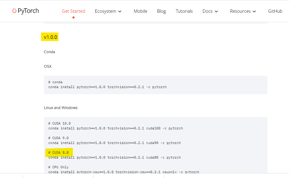 Install CUDA and Pytorch on lower version graphics card driver (GeForce 920M) - Programmer Sought