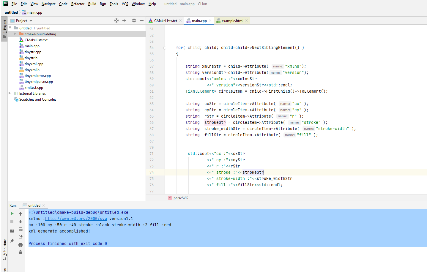 51、C++使用 tinyXML进行SVG的构建和解析_svg parser c++_sxj731533730的博客-CSDN博客