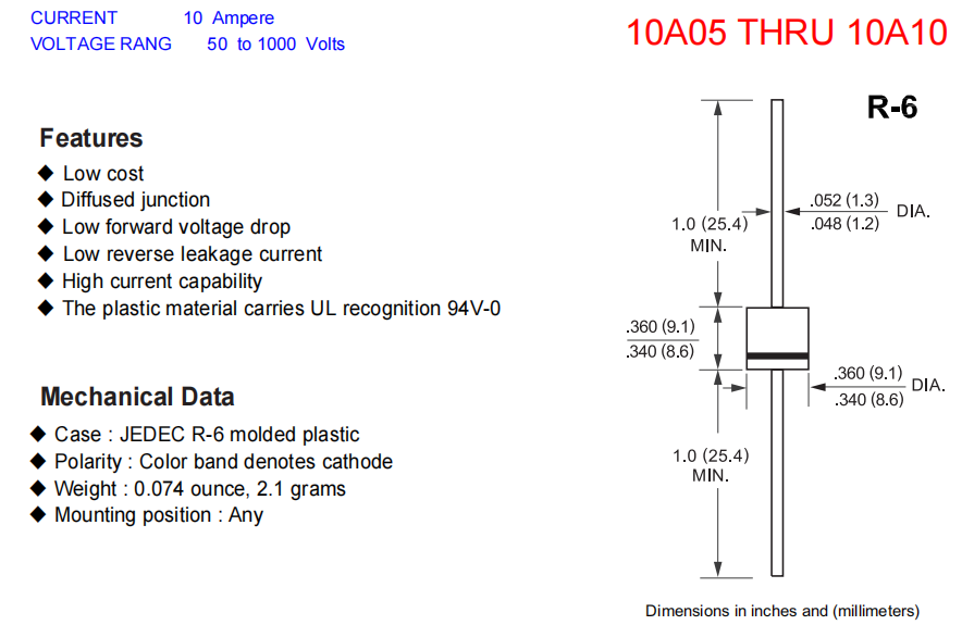 10A10-ASEMI整流二极管10A10-CSDN博客