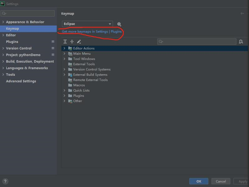 PyCharm快捷键修改为Eclipse_pycharm eclipse keymap-CSDN博客