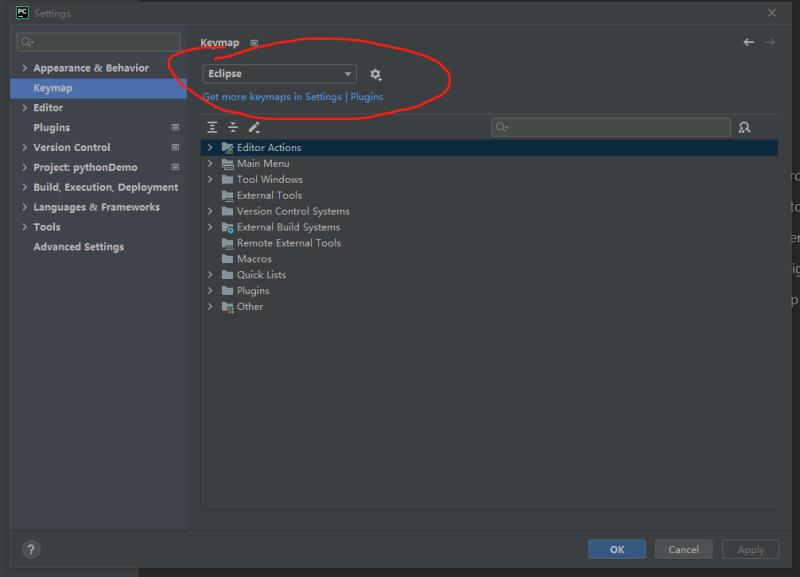 PyCharm快捷键修改为Eclipse_pycharm eclipse keymap-CSDN博客