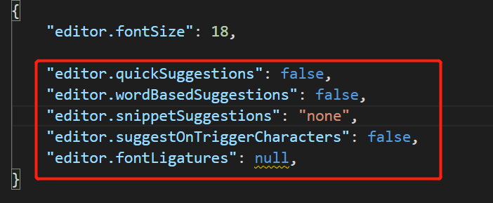 Turn off automatic completion and parameter prompts - Programmer Sought