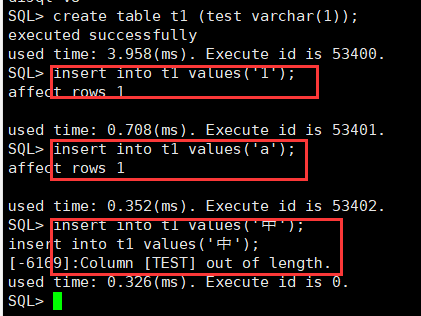 DM database varchar length test - Programmer Sought
