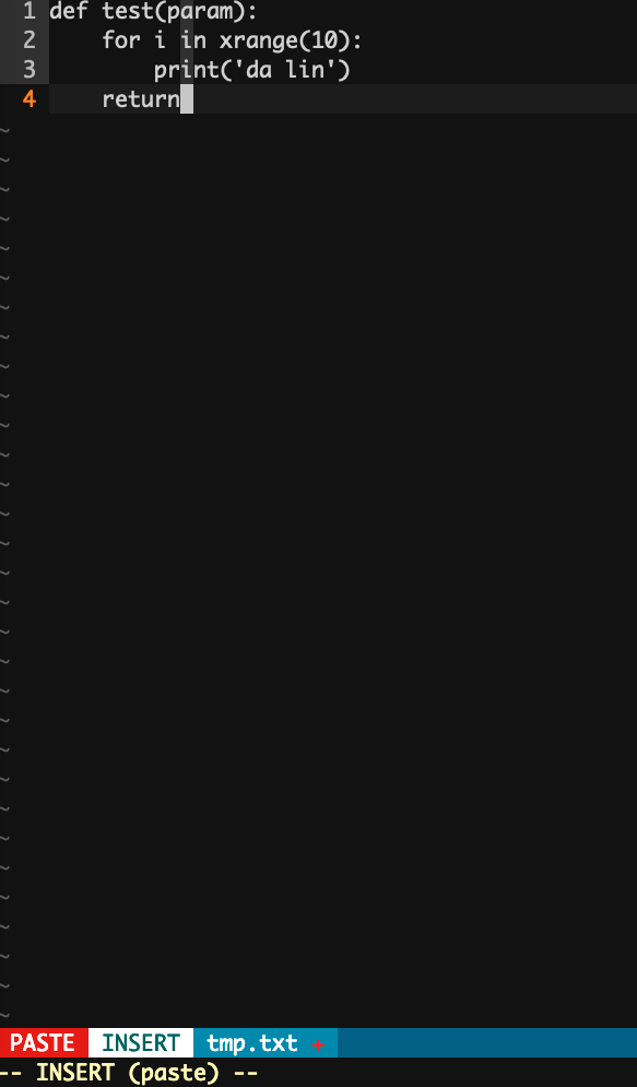 烦人的vim tab ：直接粘贴代码后tab就乱了，怎么办？在vim里粘贴怎样才能保持原先的格式？【大林程序员】_vim 粘贴 tab-CSDN博客