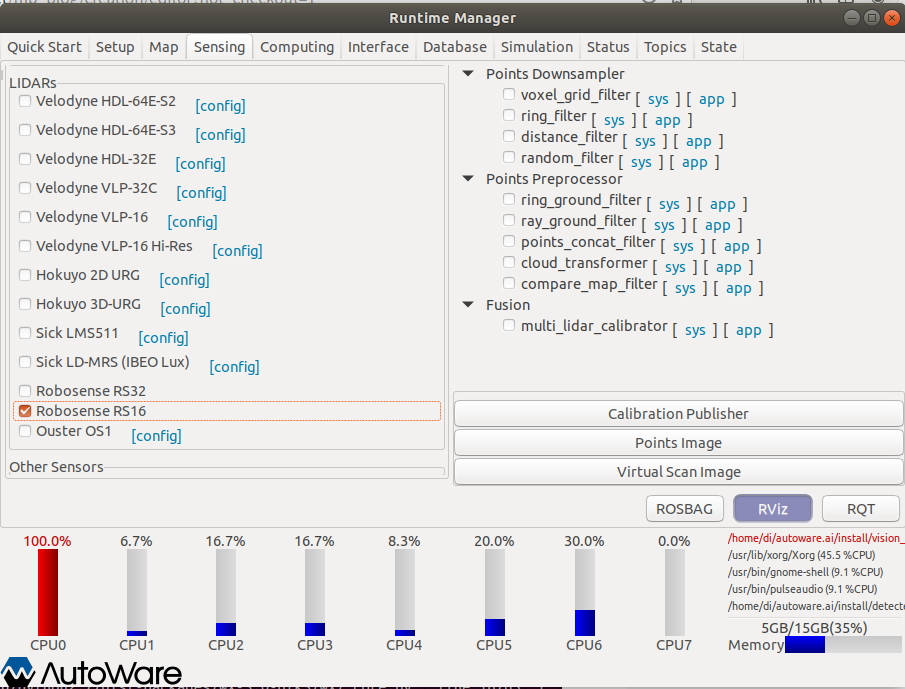 自动驾驶系列（二十一）Autoware使用Robesense16雷达_rabosense-CSDN博客