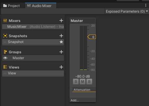 Unity 声音播放控制：Audio Mixer_wu_you_gu_liang的博客-CSDN博客
