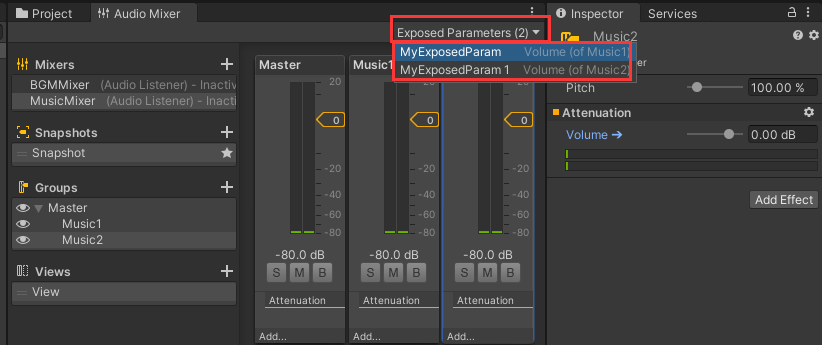 Unity 声音播放控制：Audio Mixer_audiomixer_无忧菇凉的博客-CSDN博客