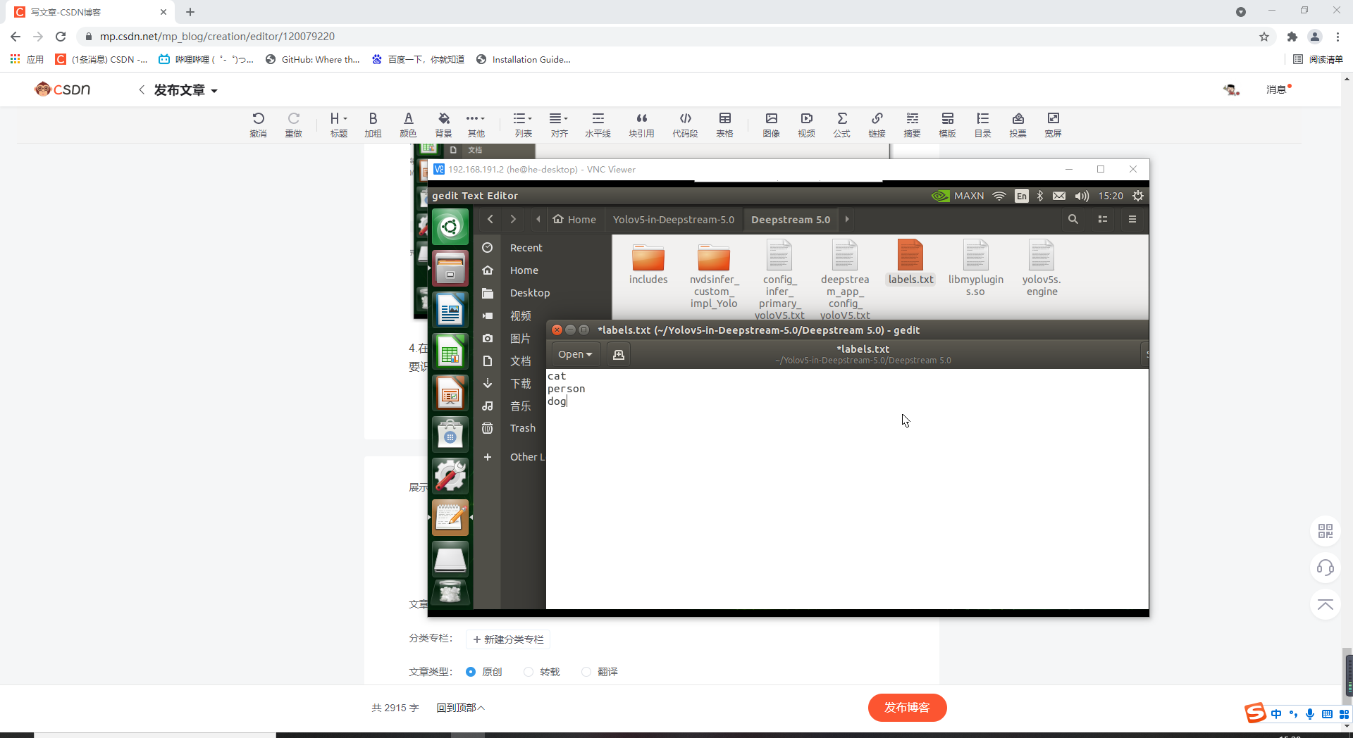 yolov5s模型转tensorrt+deepstream检测+CSI和USB摄像头检测_jetson yolov5s tensorrt-CSDN博客