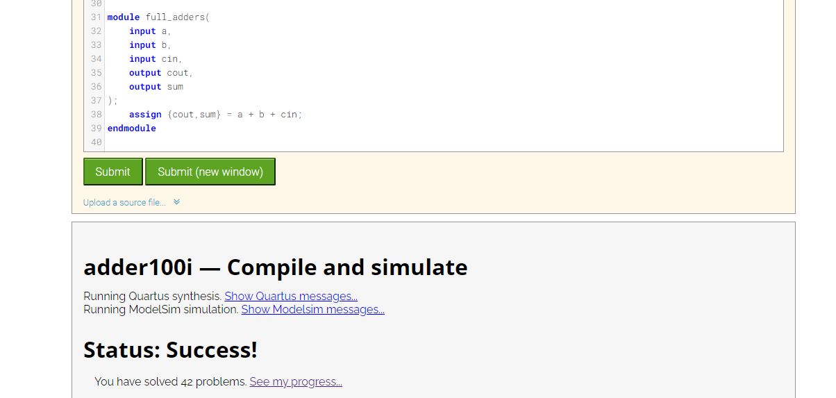 A Solution to HDLbits "Instantiate Full Adder One Hundred Times" Problem - Programmer Sought
