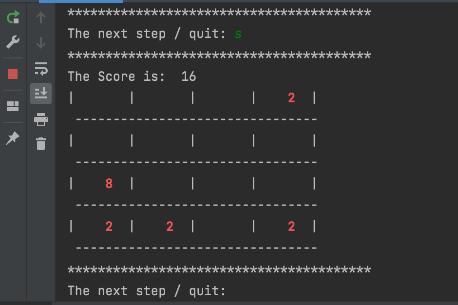 Python | 2048 games in the Pycharm IDE environment - Programmer Sought