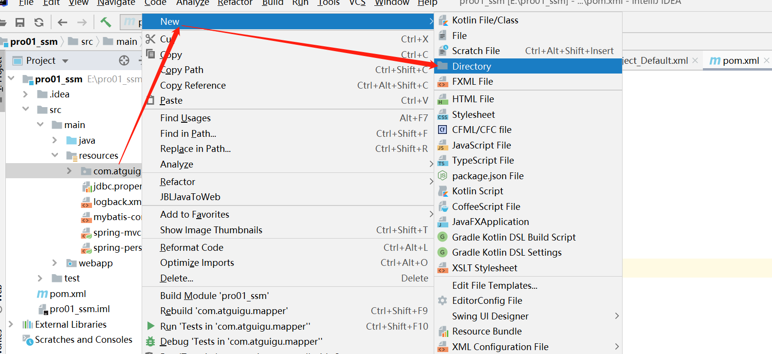 IntelliJ IDEA的Resources下创建包_注意在resources里写mapper映射时,一定要创建文件夹,不是创建包-CSDN博客
