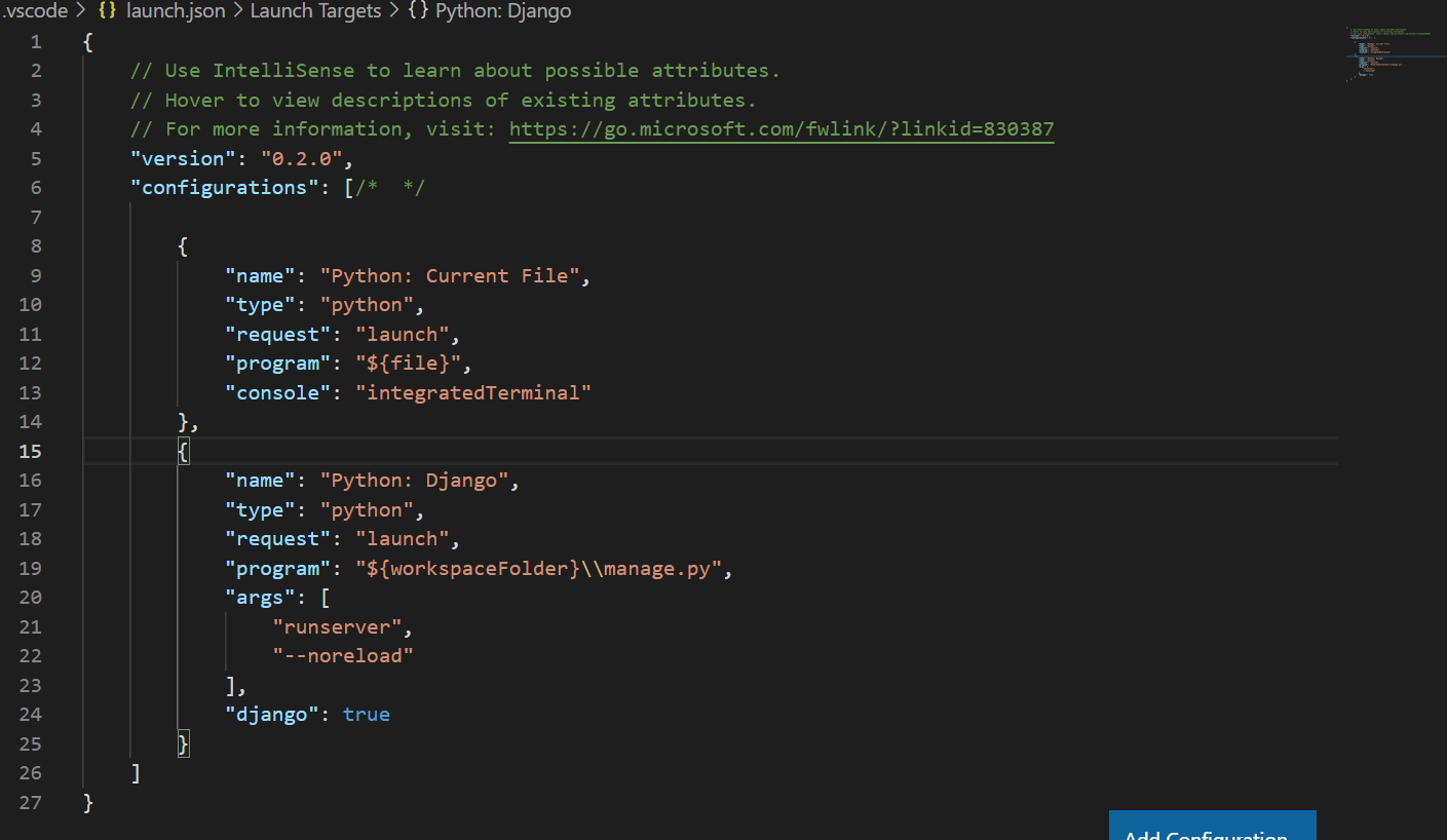 Django 在vscode 中开启debug模式的配置_vscode如何开启django+dubeg模式-CSDN博客