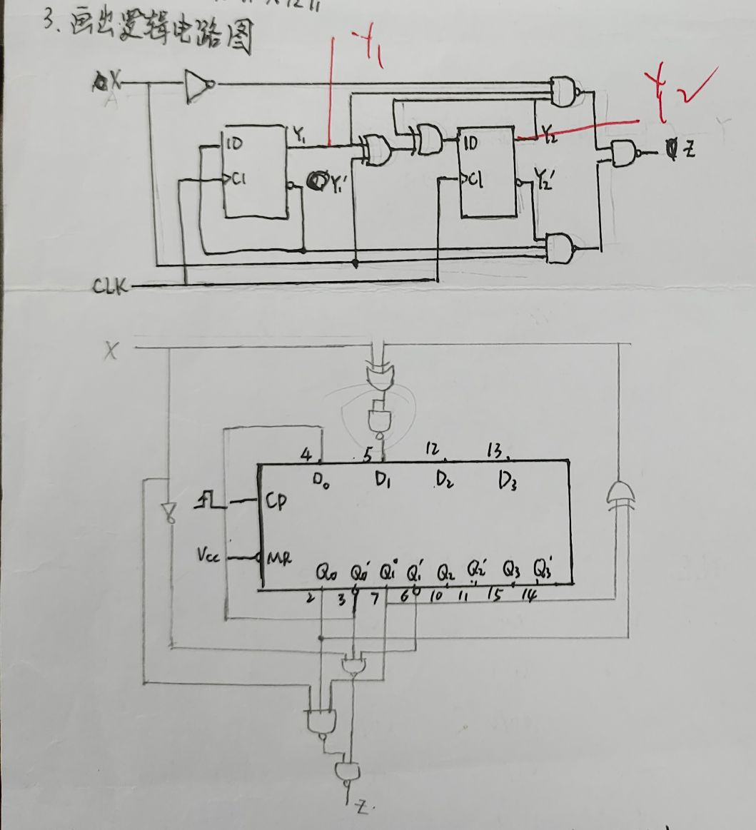 数字电路实验六：同步模4可逆计数器设计预实验报告 Csdn博客 