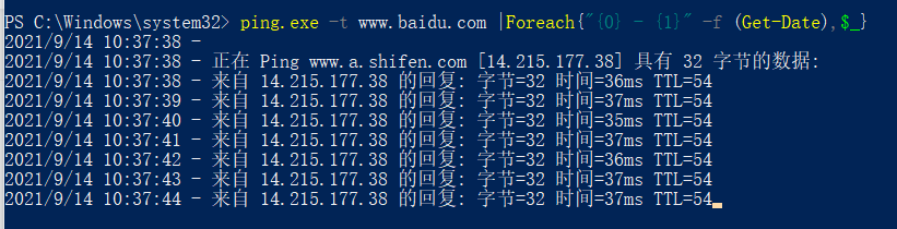 windows系统ping包显示时间_wiundows ping 显示时间 存储-CSDN博客
