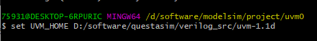UVM(一）win10+QuestaSim 从零开始搭建UVM验证环境：Hello UVM_questa sim怎么配置uvm环境-CSDN博客