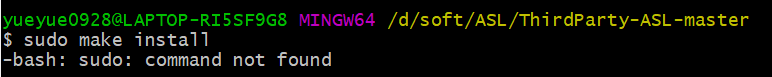 在MINGW64使用sudo时：-bash：sudo: command not found报错的解决方法_mingw64 bash: mvn: command not found-CSDN博客