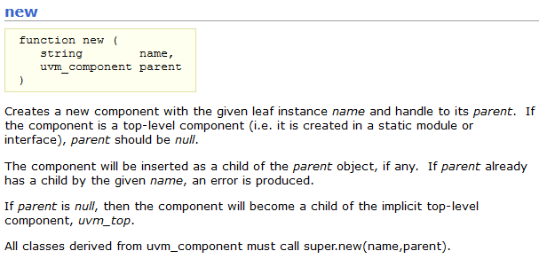 从UVM源代码理解uvm_compoent的构造函数的参数列表_uvm function ::new component-CSDN博客