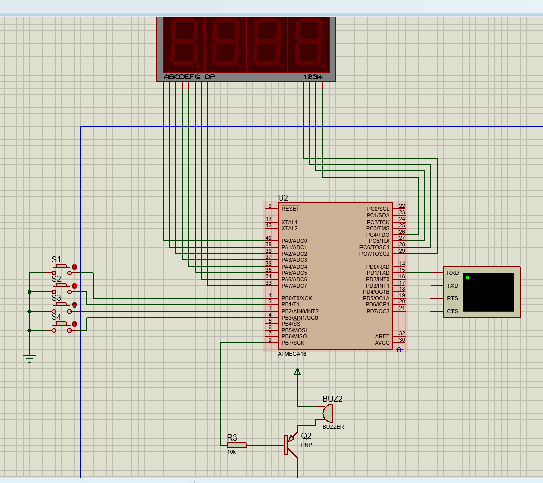 电子闹钟（atmega16）_用atmega16实现时间分秒时的实时显示功能,两个四联数码管(八个数码管)分别显示月,-CSDN博客