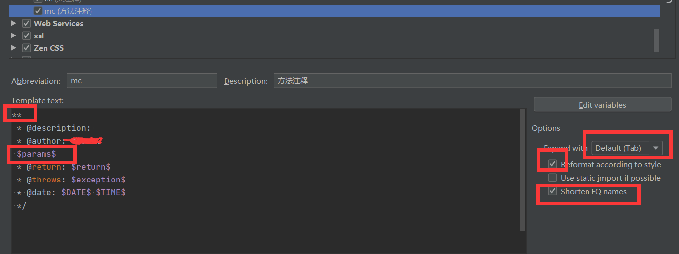 IDEA中设置类或方法的注释模板_idea groovyscript_wsdhla的博客-CSDN博客