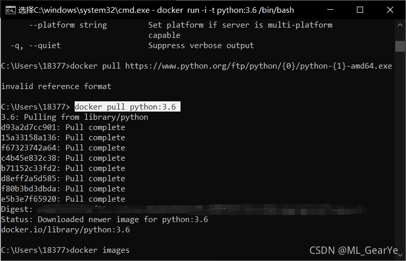 Win10下 Docker 配置python Pytorch深度学习环境win10 Python Dockermlgearye的博客 Csdn博客