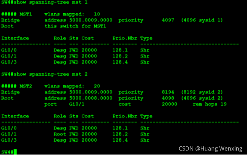 Cisco Mstp多实例生成树mstp思科实例huang Wenxing的博客 Csdn博客